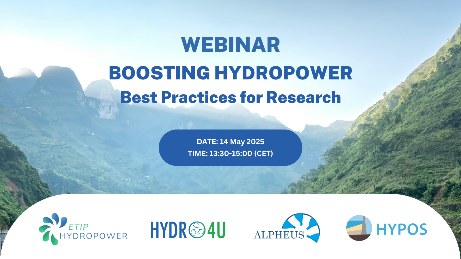 WEBINAR: Boosting Hydropower V: Best Practices for Research with HYDRO4U, ALPHEUS and HYPOS
